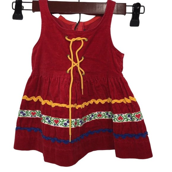 Ruth Scharf | Dresses | Ruth Scharf Corduroy Dress Red Size 2t Vintage ...